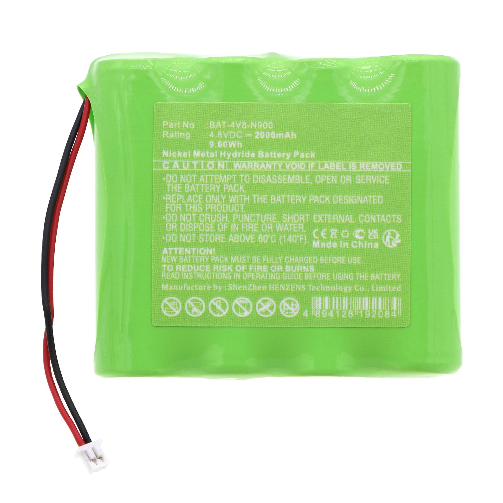 Jablotron BAT-4V8-N900, JA-100 Signal Repeater Replacement Battery ...