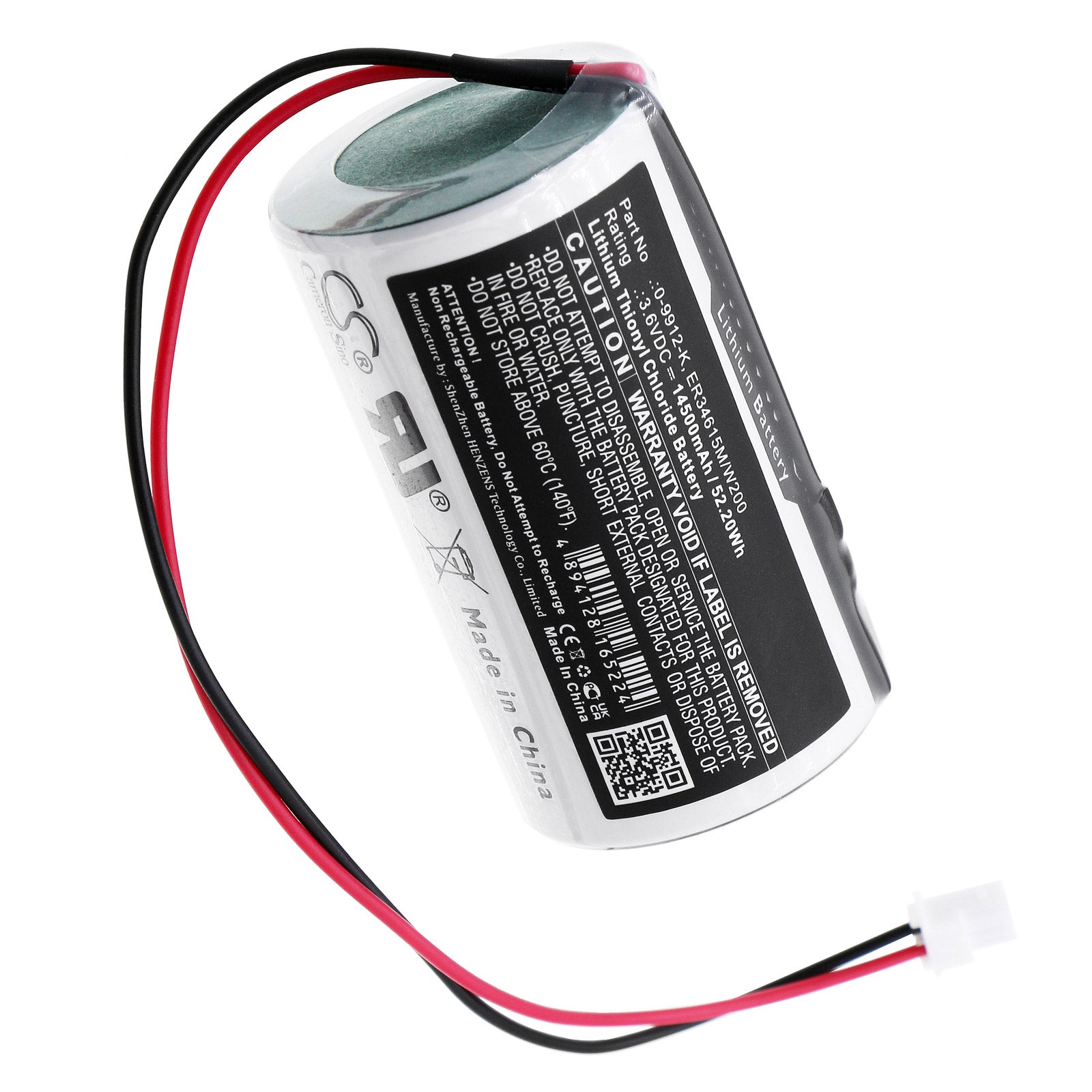 CS-VPX710BT Battery | 14500mAh Li-SOCl2 Alarm System Battery ...