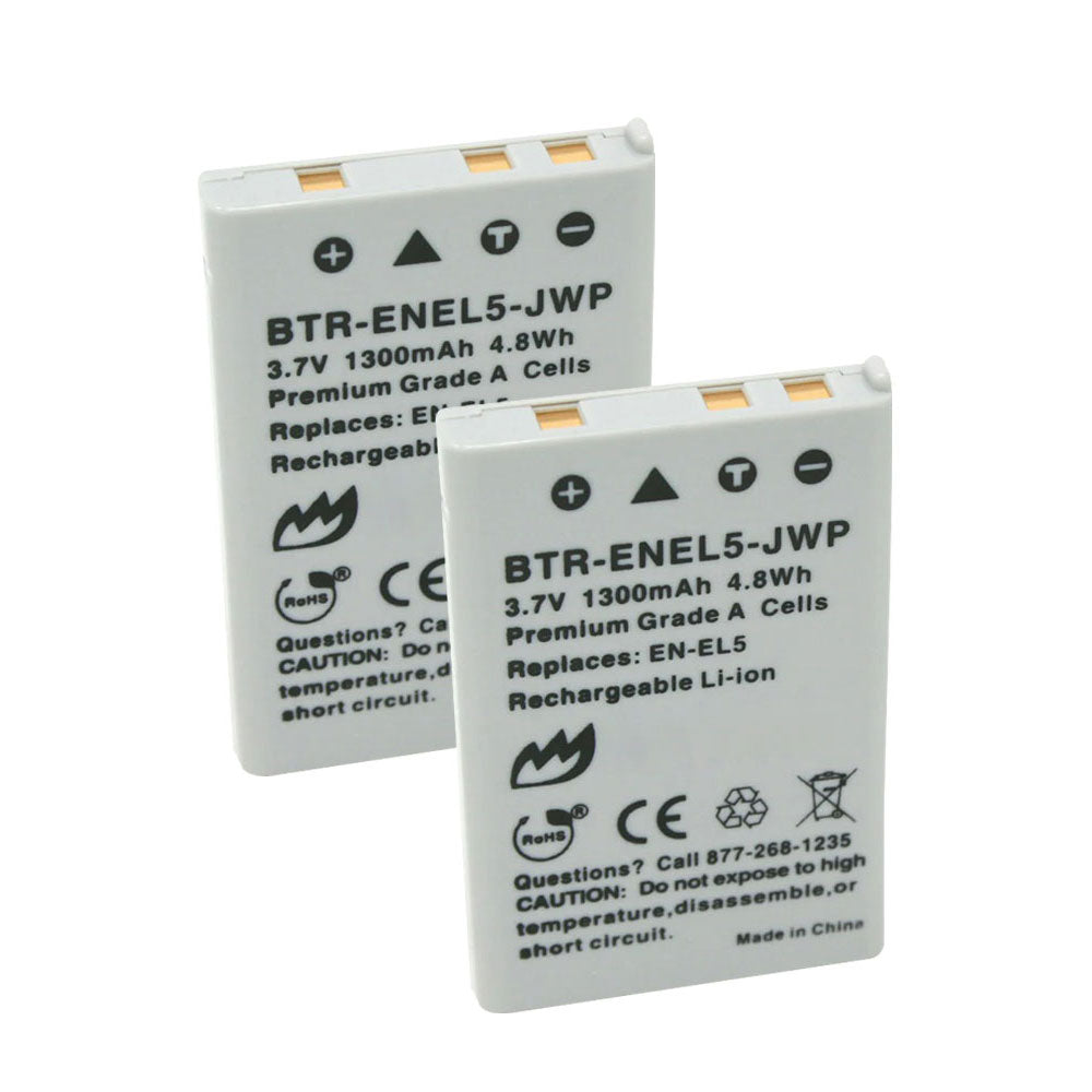 (2-Pack) Nikon Coolpix P100 Replacement Battery 1300mAh – NextBatteries.com