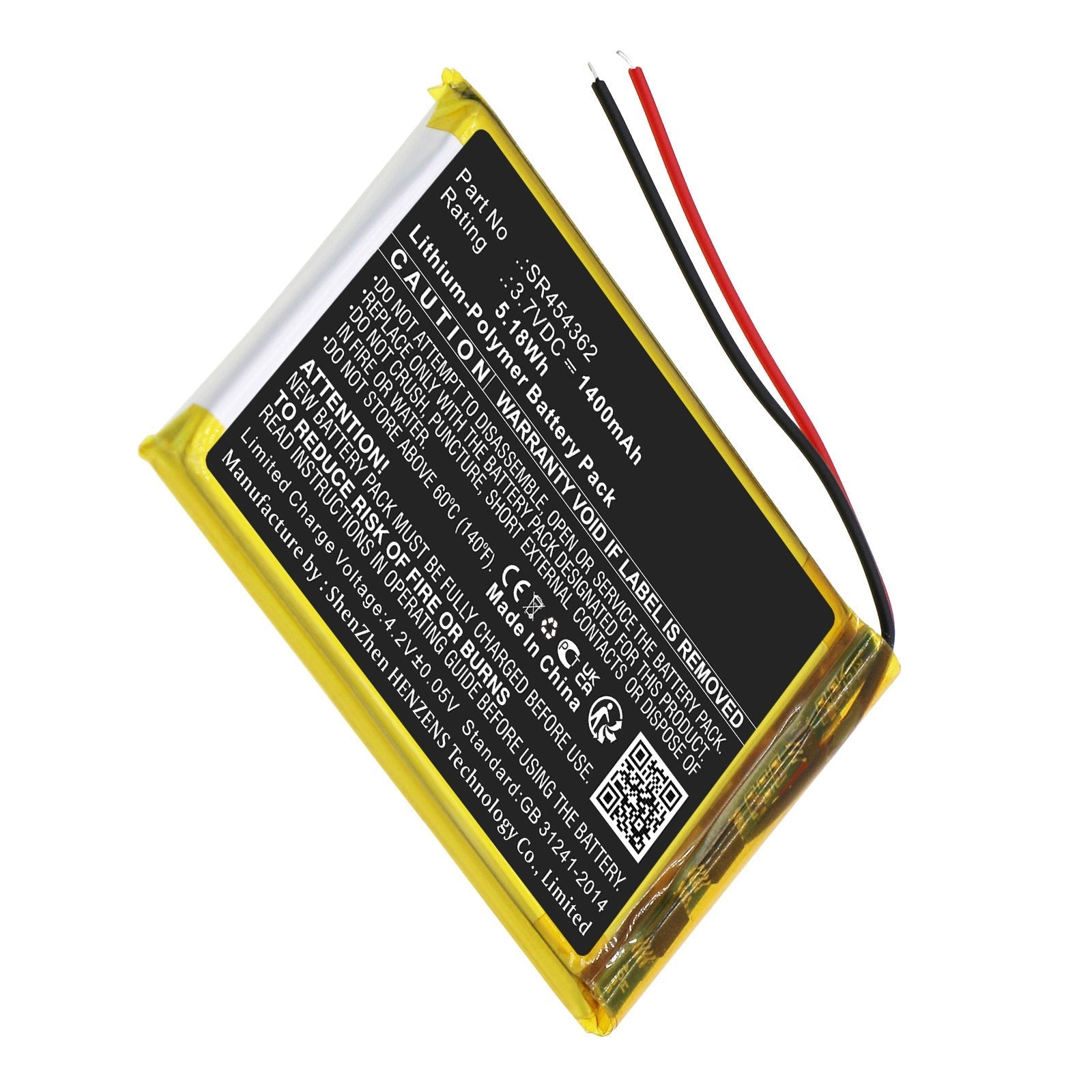 CS-FKZ100SL Battery | 1400mAh Li-Polymer GPS Battery – NextBatteries.com