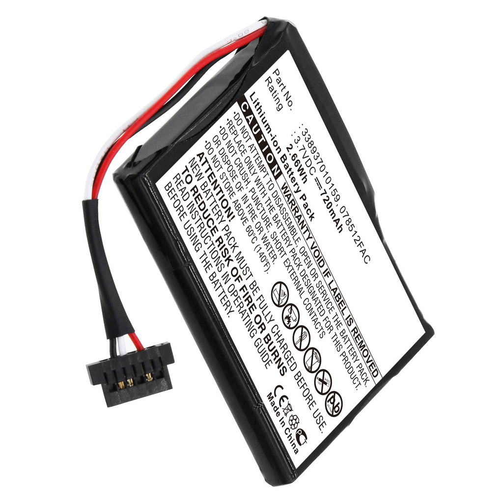 CS-MIV150SL Battery | 720mAh Li-ion GPS Navigator Battery ...
