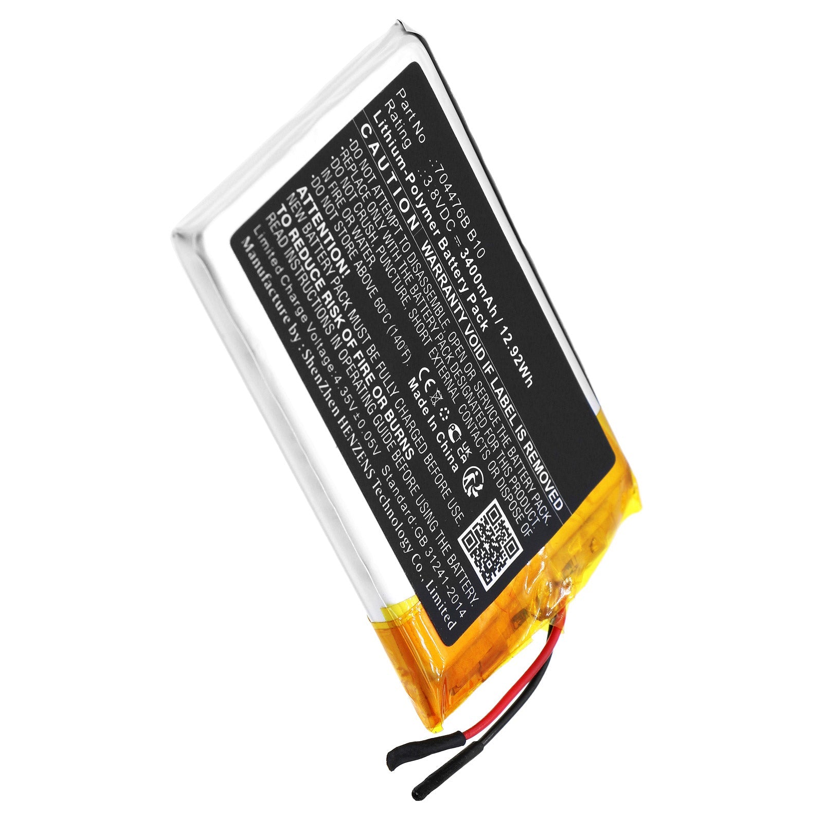 SPOT 704476B B10, SPOT X Battery 3400mAh – NextBatteries.com