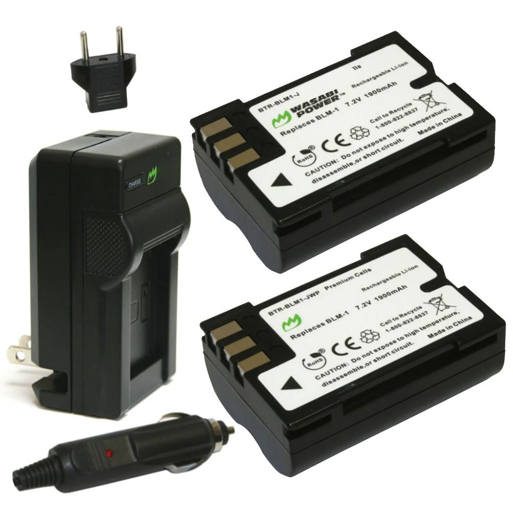(2-Pack) Olympus PS-BLM1 Battery 1900mAh & Charger – NextBatteries.com