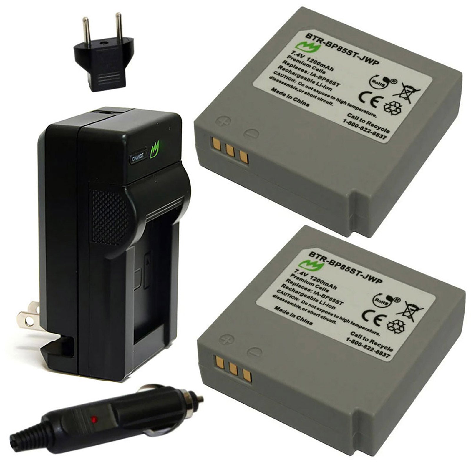 (2-Pack) Samsung SC-HMX10 Battery 1200mAh & Charger – NextBatteries.com
