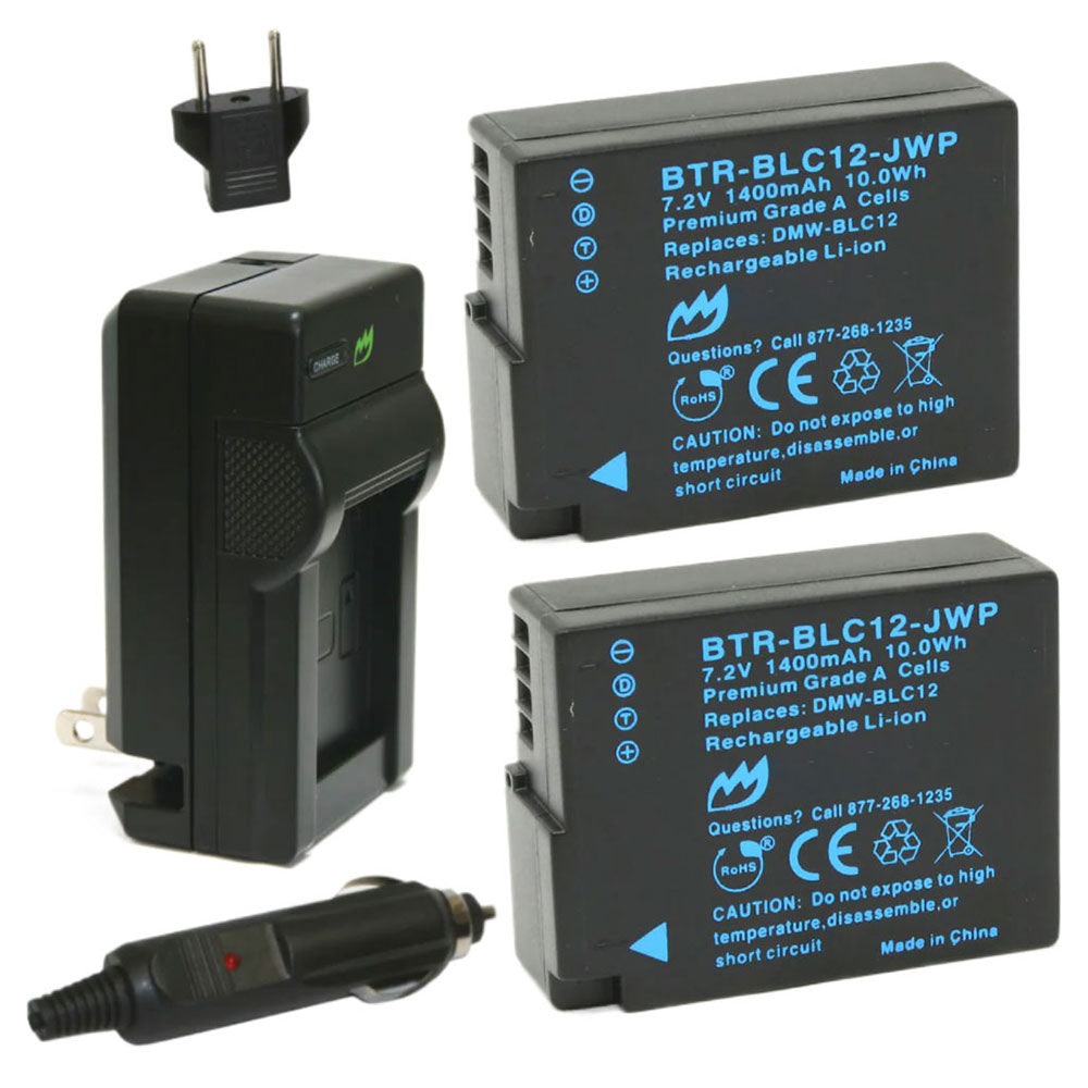 (2-Pack) Leica V-Lux Type 114 Battery 1400mAh & Charger – NextBatteries.com