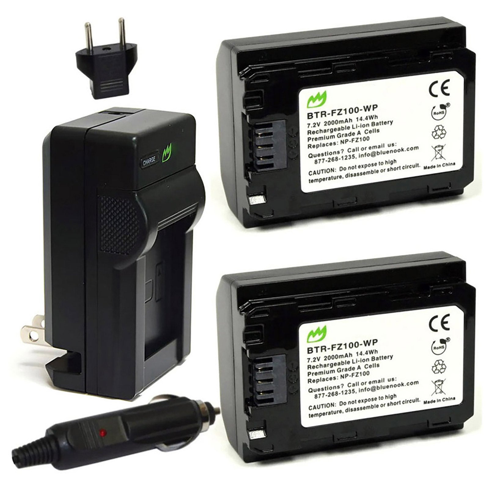 (2-Pack) Sony Alpha 7R V Battery 2000mAh & Charger – NextBatteries.com