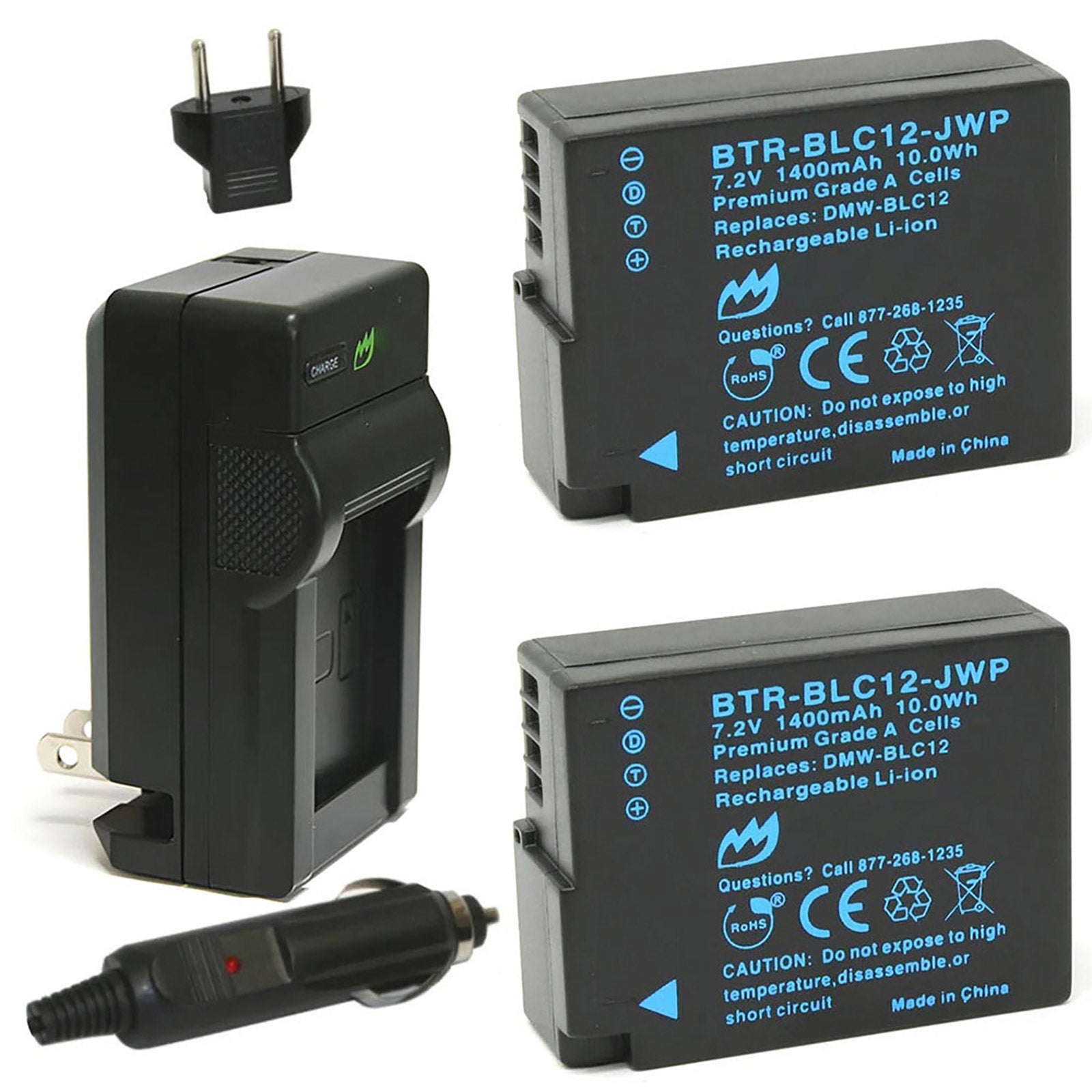 (2-Pack) Sigma fp Replacement Battery 1400mAh & Charger – NextBatteries.com