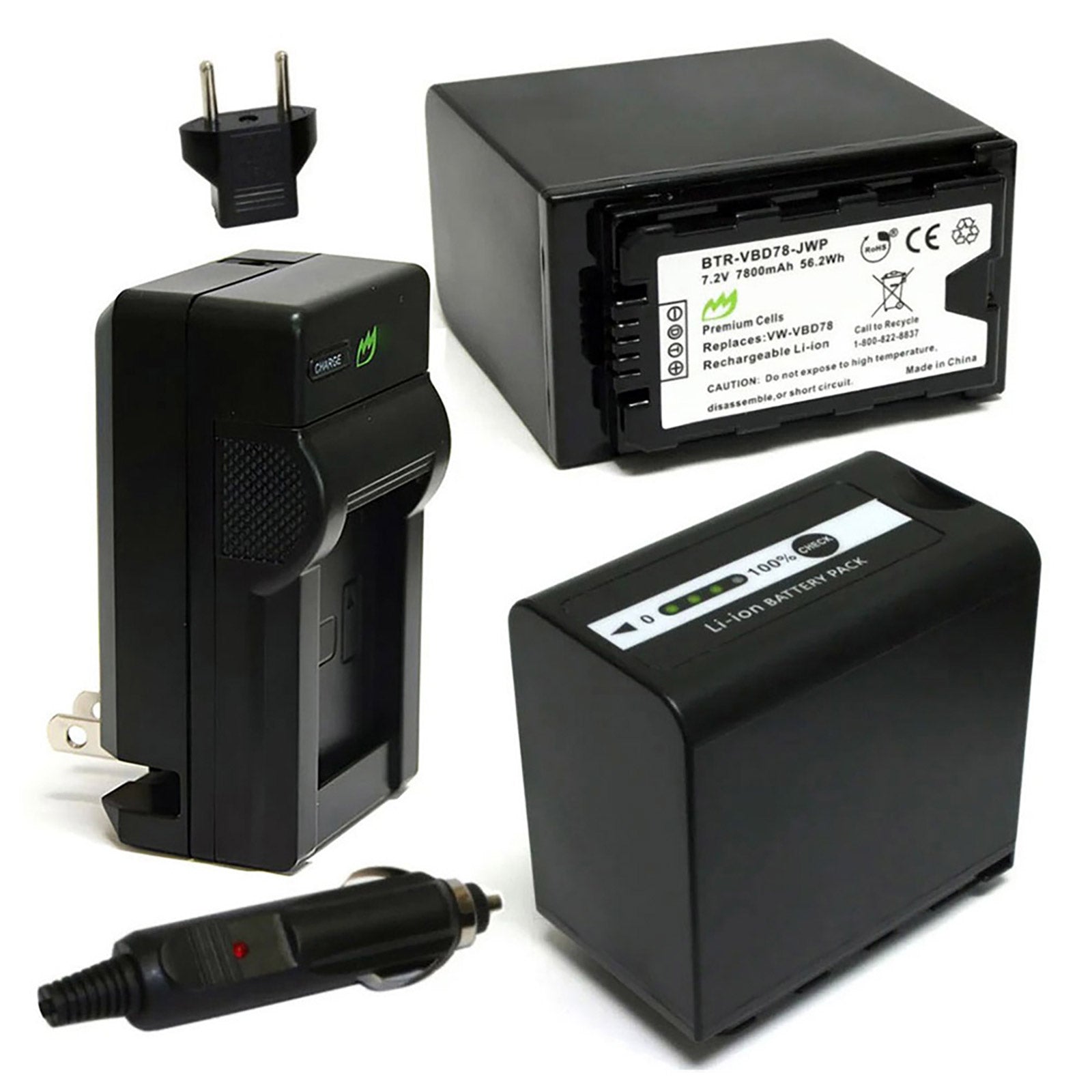 (2-Pack) Panasonic AG-HPX171 Battery 7800mAh & Charger – NextBatteries.com