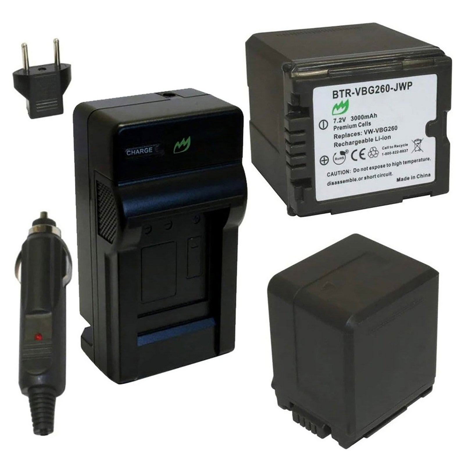 (2-Pack) Panasonic AG-HMC40 Battery 3000mAh & Charger – NextBatteries.com