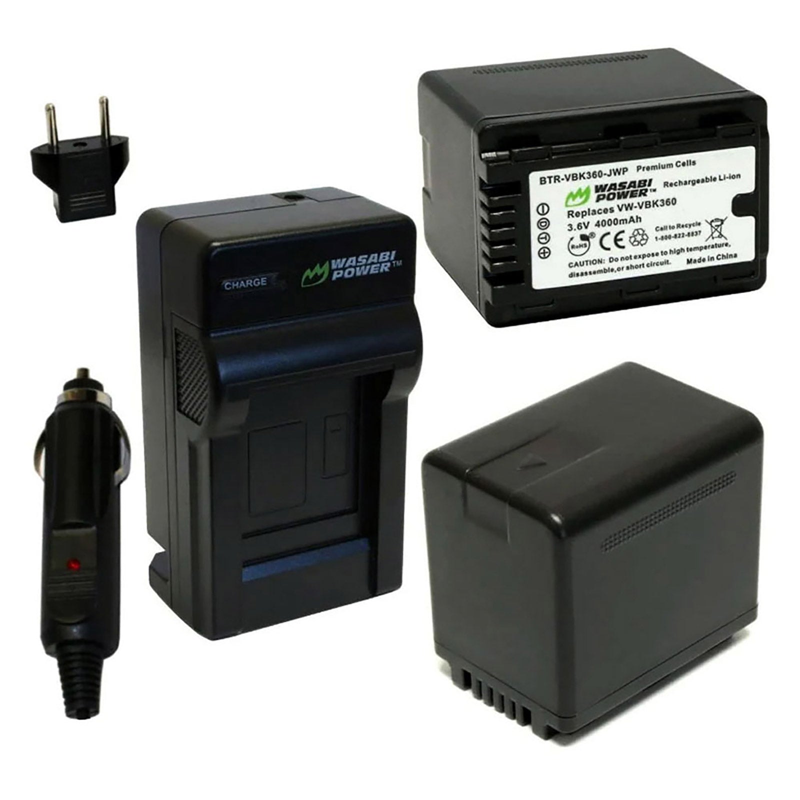 (2-Pack) Panasonic HDC-TM41 Battery 4000mAh & Charger – NextBatteries.com