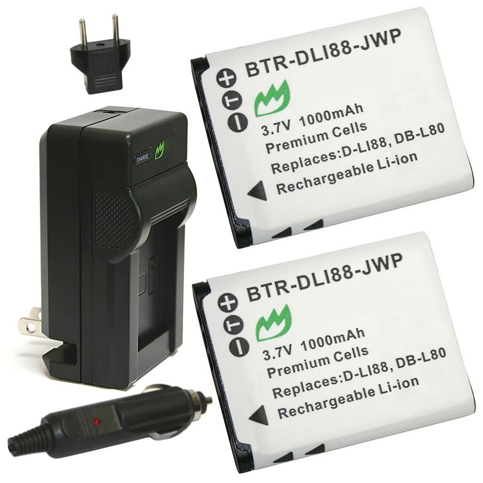 (2-Pack) Panasonic HX-DC1 Battery 1000mAh & Charger – NextBatteries.com