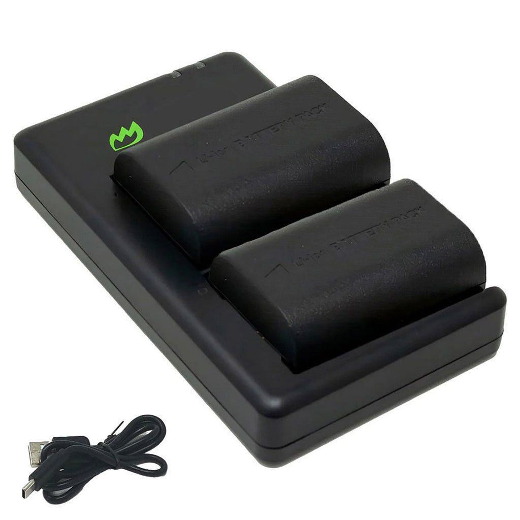 (2-Pack) Canon EOS R5 C Battery 2600mAh & Dual USB-C Charger ...