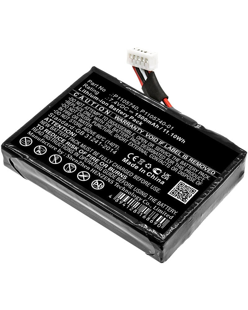 CS-ZER210BL Battery | 1500mAh Li-ion Barcode Printer Battery ...