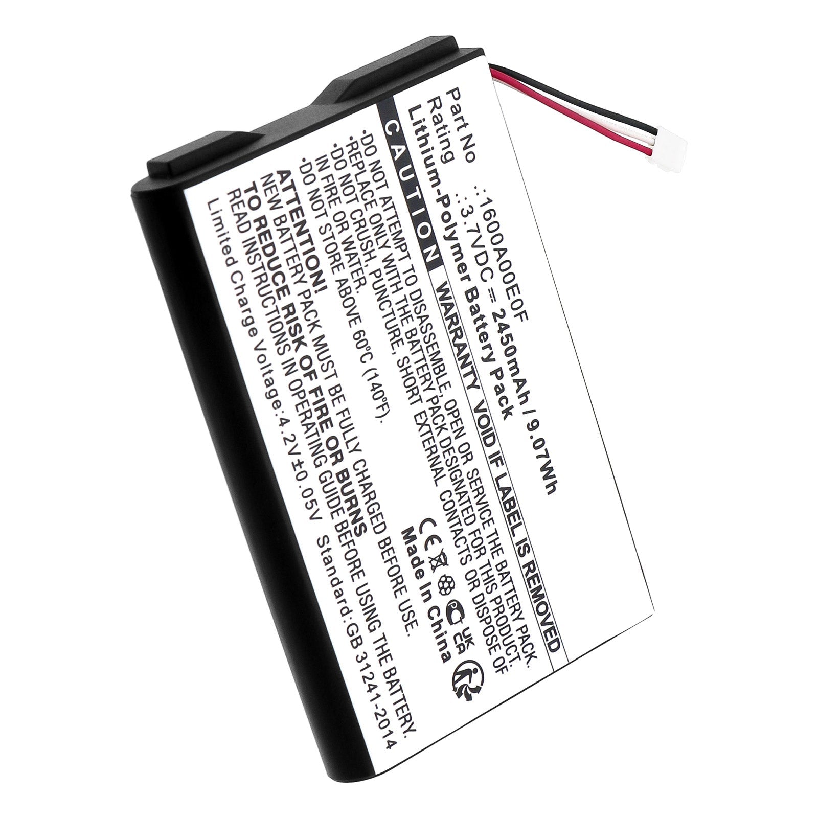 Bosch 1 600 A00 E0F, GLM120C, GLM150-27C Battery 2450mAh ...