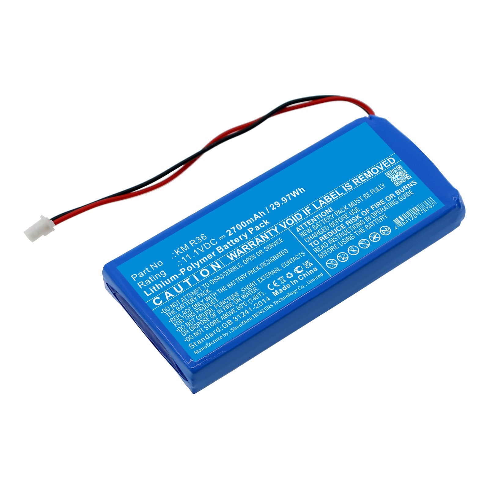Kanomax KM R36, KM R36 Gasmaster Battery 2700mAh – NextBatteries.com
