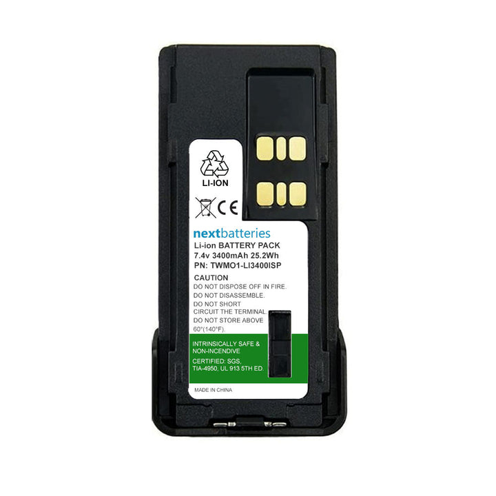 Motorola XPR 7000e Intrinsically Safe Replacement Battery (Smart ...