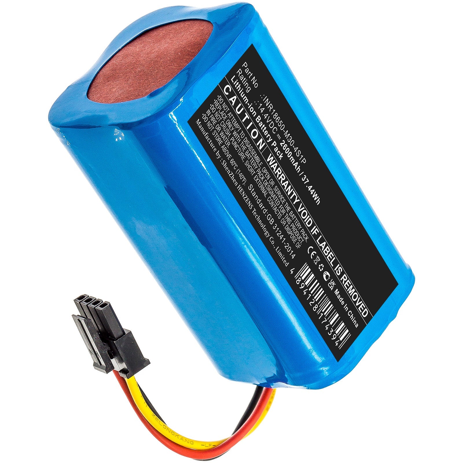 Proscenic INR18650-M30-4S1P, T-4S1P-B-U21 Battery 2600mAh ...