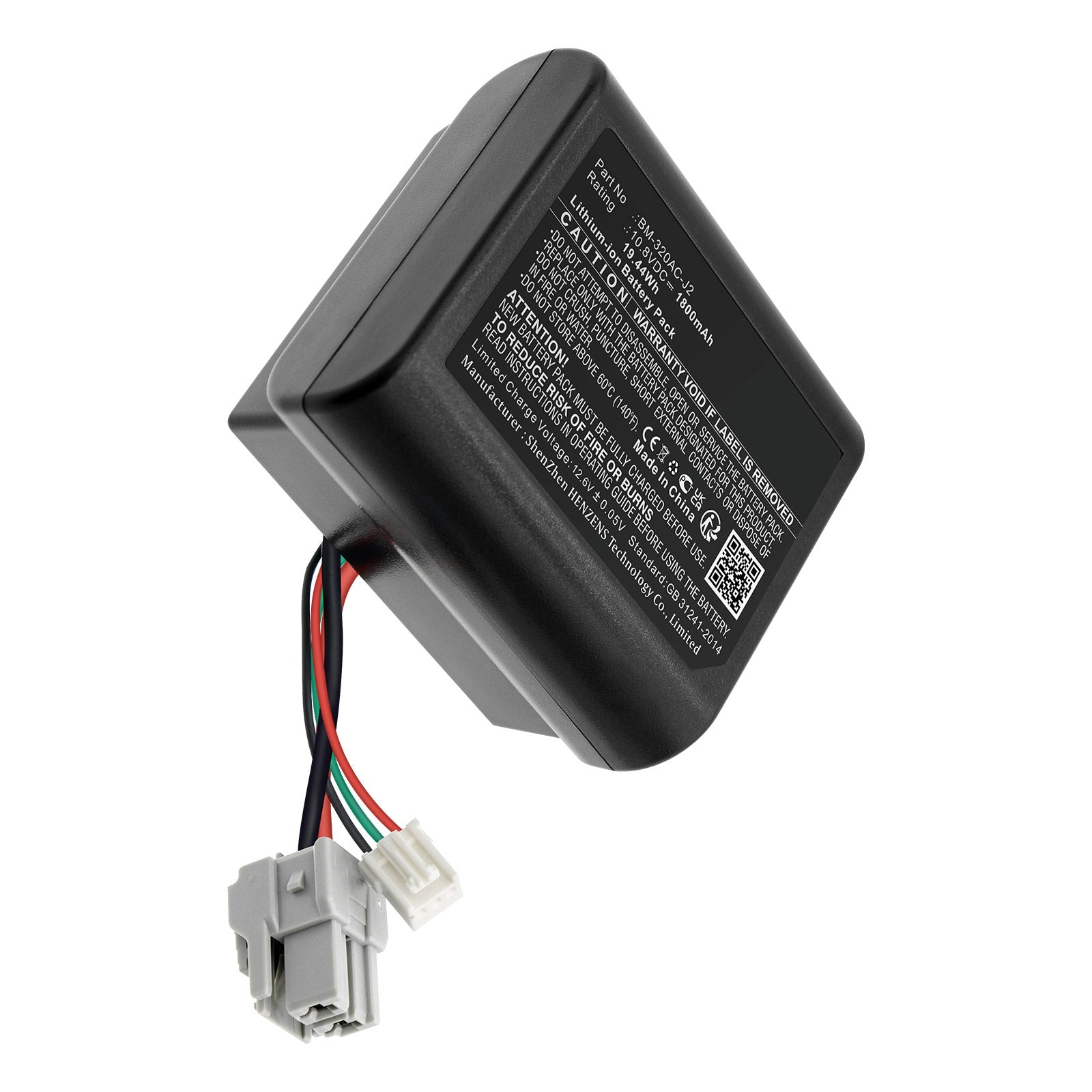 Toshiba BM-320AC-J2, BM-320AJ-J2, VC-CLS1, VC-CLS11, VC-CLS2 Replacement Battery 1800mAh Li-ion ...