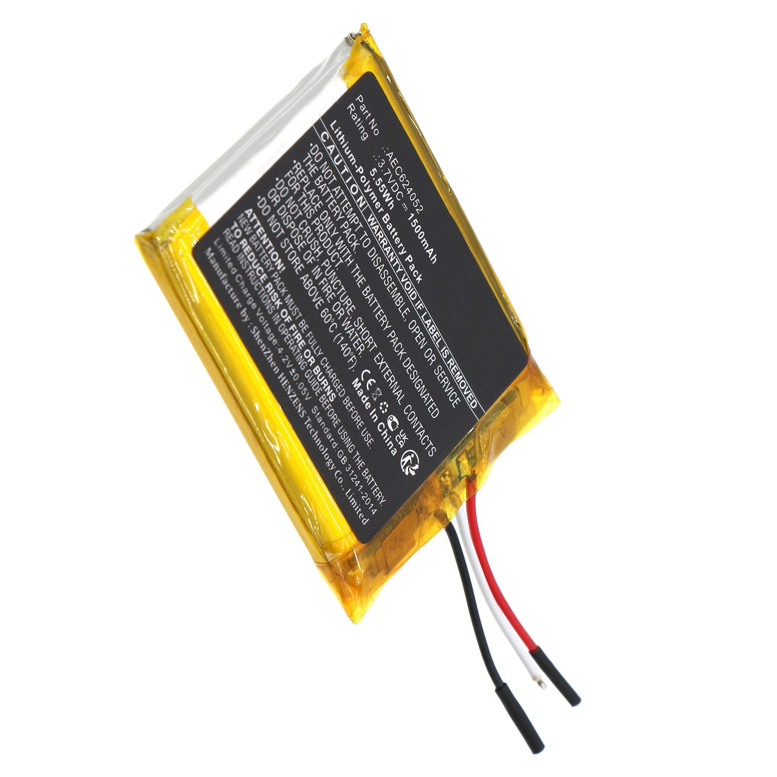 HyperX AEC624052, Cloud Alpha Battery 1500mAh – NextBatteries.com