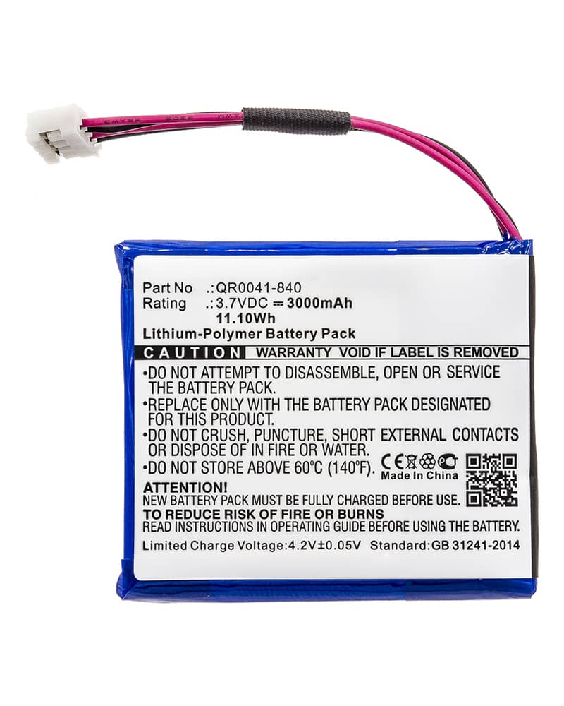 Qolsys IQ Panel 2, QR0041-840, SP584646-1S2P Replacement Battery ...