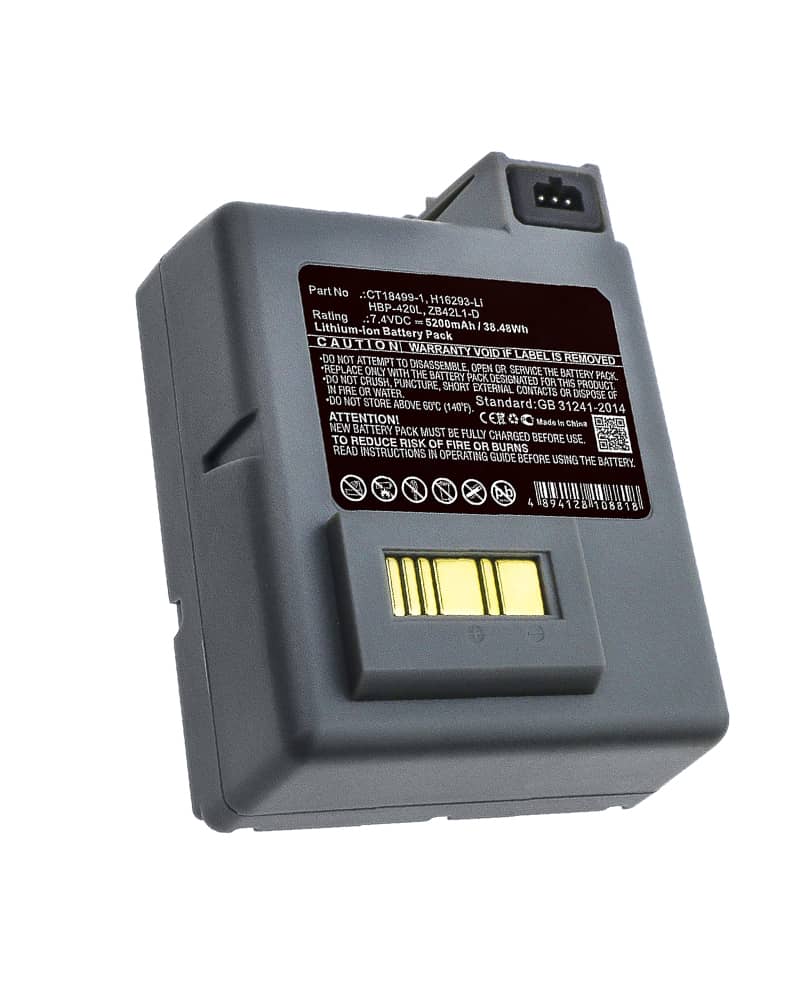 Zebra RP4 Battery | 5200mAh Li-ion 7.4V Printer Battery – NextBatteries.com