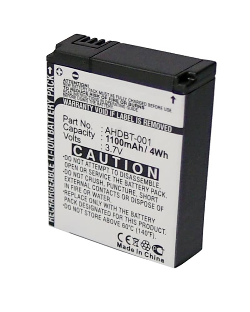 GoPro HD Hero Battery | 1100mAh Li-ion 3.7V Camera Battery ...
