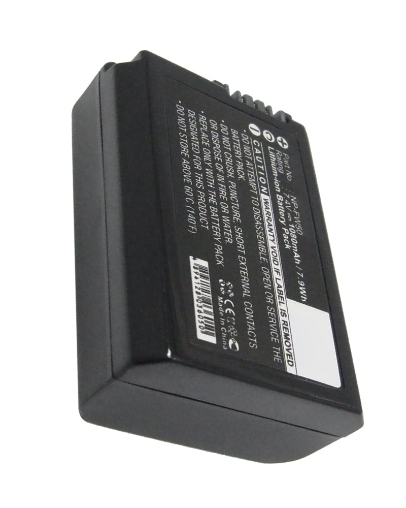 Sony Mirrorless Alpha A3000, NP-FW50 Replacement Battery 1080mAh Li-ion ...