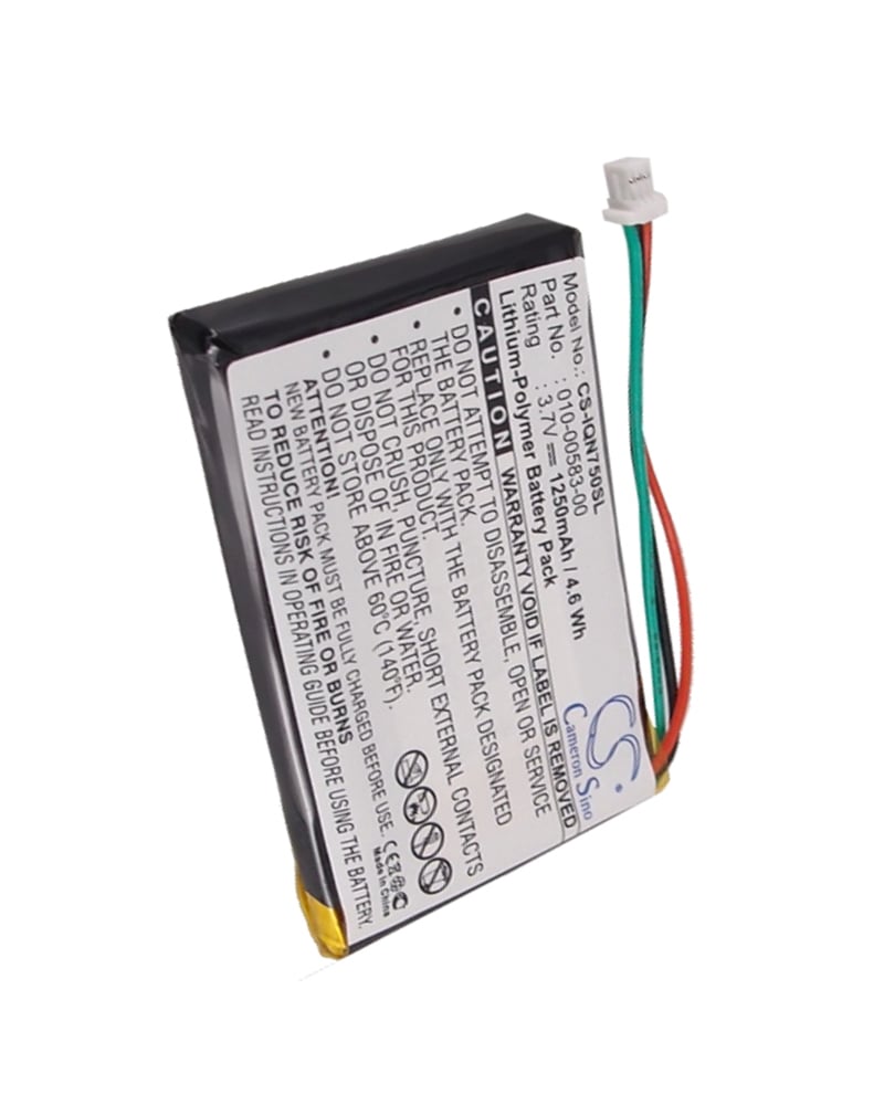 Garmin 010-00583-00, Nuvi 750, 755, 755T Battery 1250mAh ...
