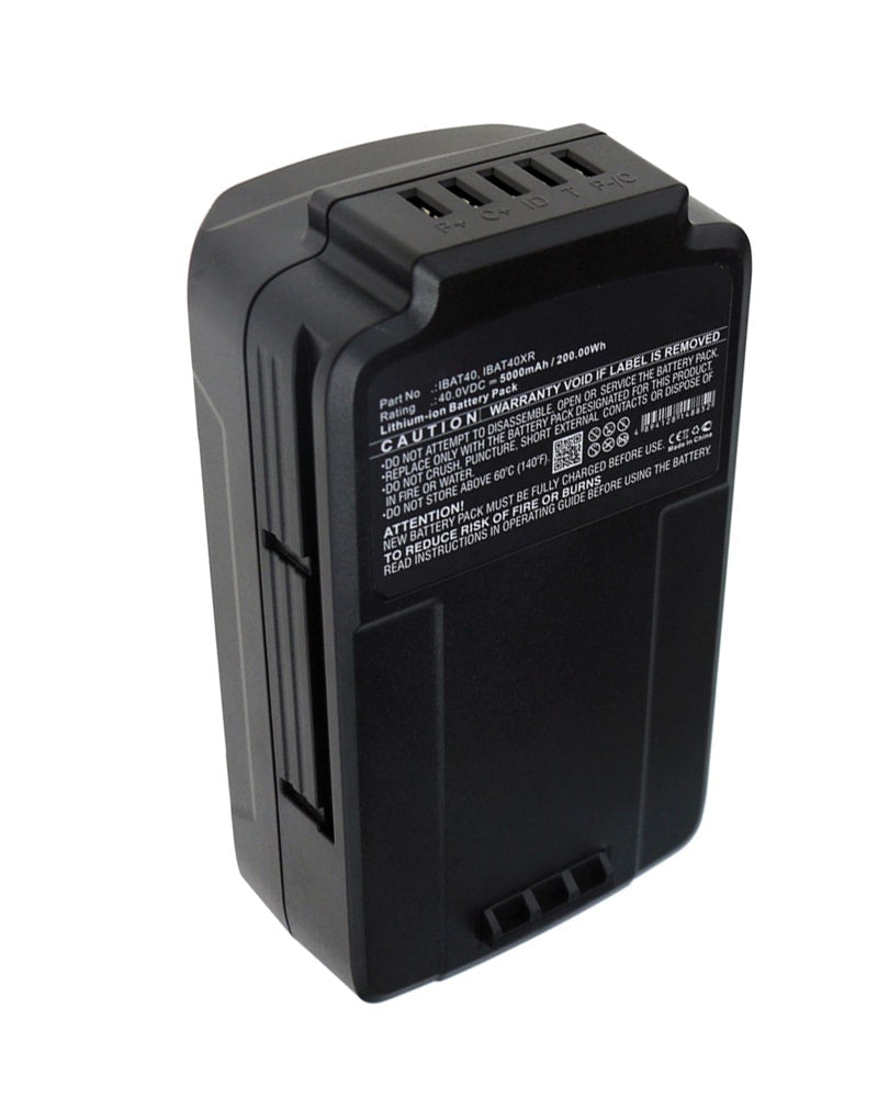 Snow Joe IBAT40, iBAT40XR, iON13SS Replacement Battery 5000mAh Li-ion ...