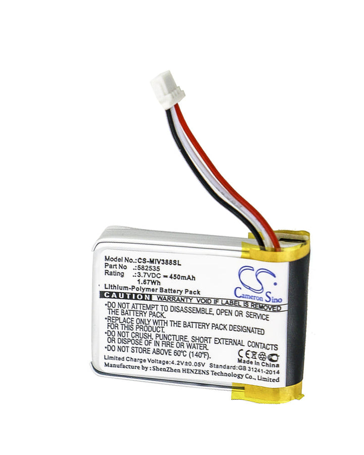 Abee M3, V31, V35, V51 Replacement Battery 450mAh Li-Polymer ...