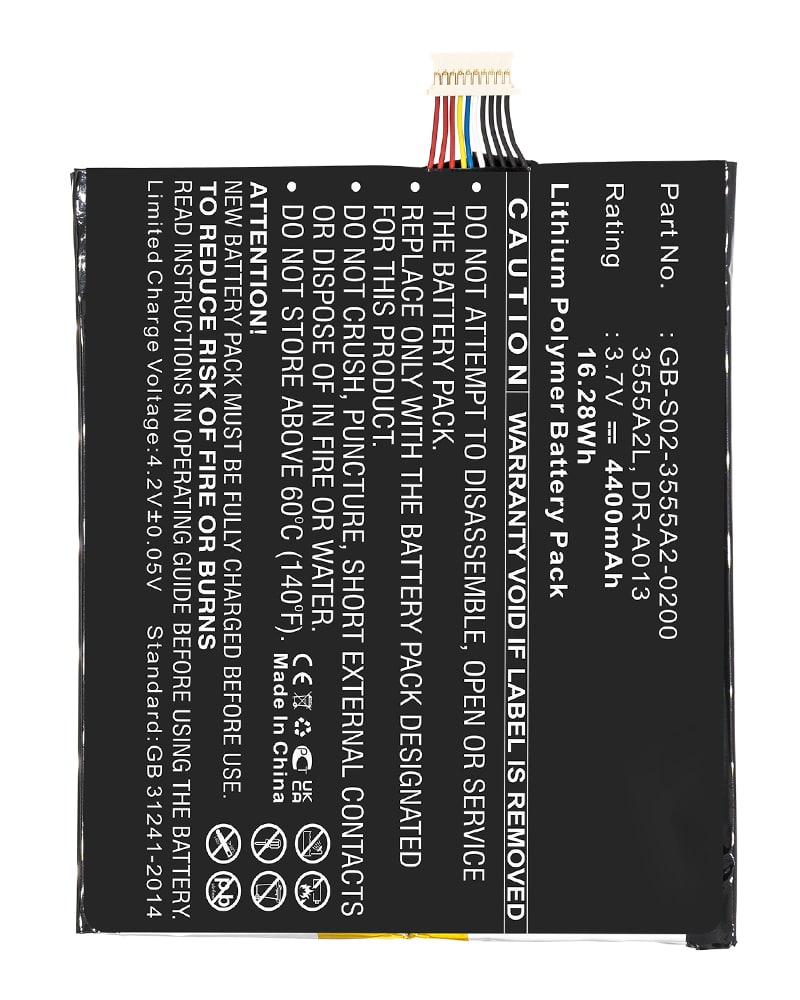 Amazon 3555A2L, D01400, DR-A013, E3GU111L2002 Replacement Battery ...
