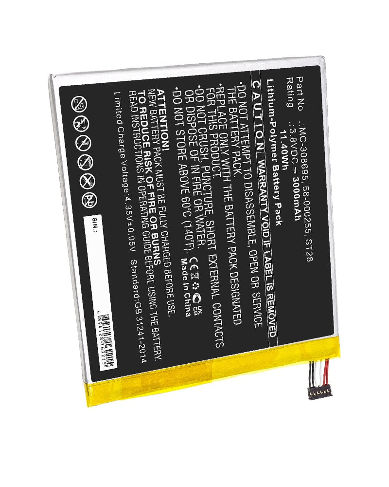 Amazon 58-000255, MC-308695, ST28, M8S26G Battery 3000mAh ...