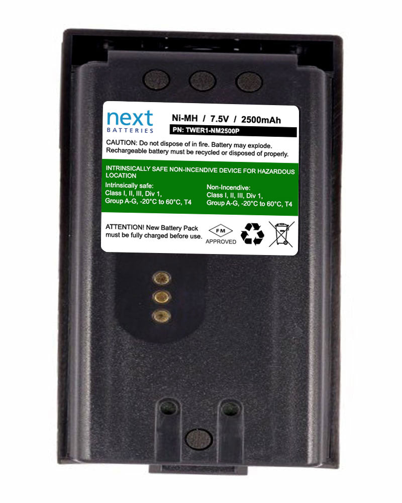 Harris XG100P Unity Intrinsically Safe Replacement Battery 2500mAh Ni ...