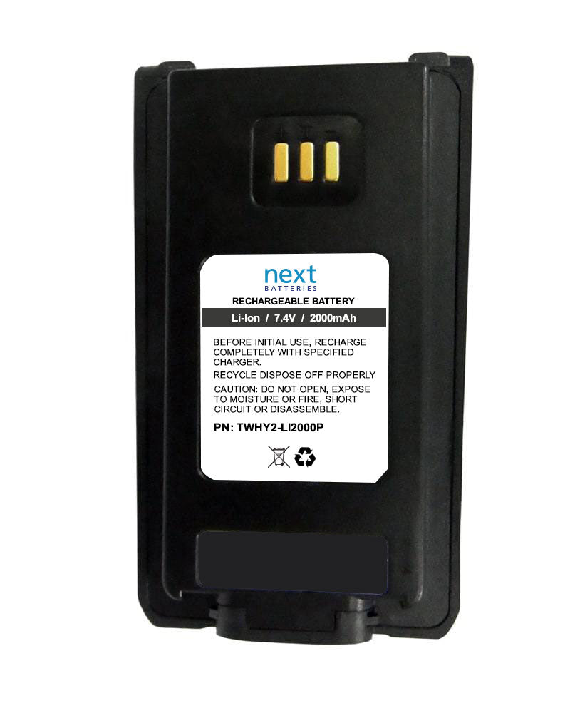 Harris HD-PA2V Slim Housing Replacement Battery 2000mAh Li-ion ...