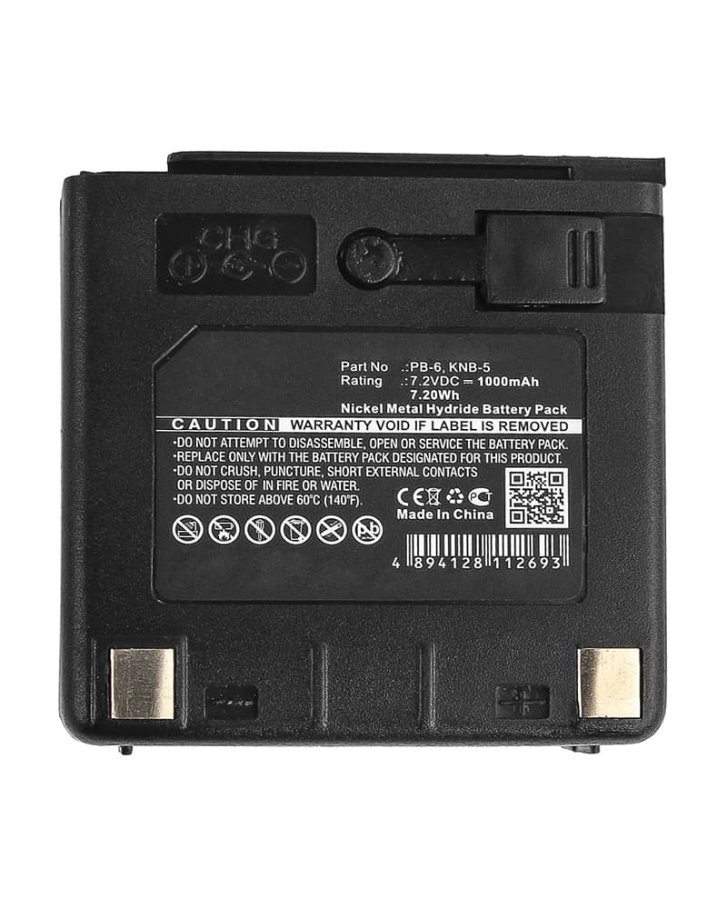 Kenwood PB-6, TH-25AT, TH-26AT Replacement Battery 1000mAh Ni-MH ...