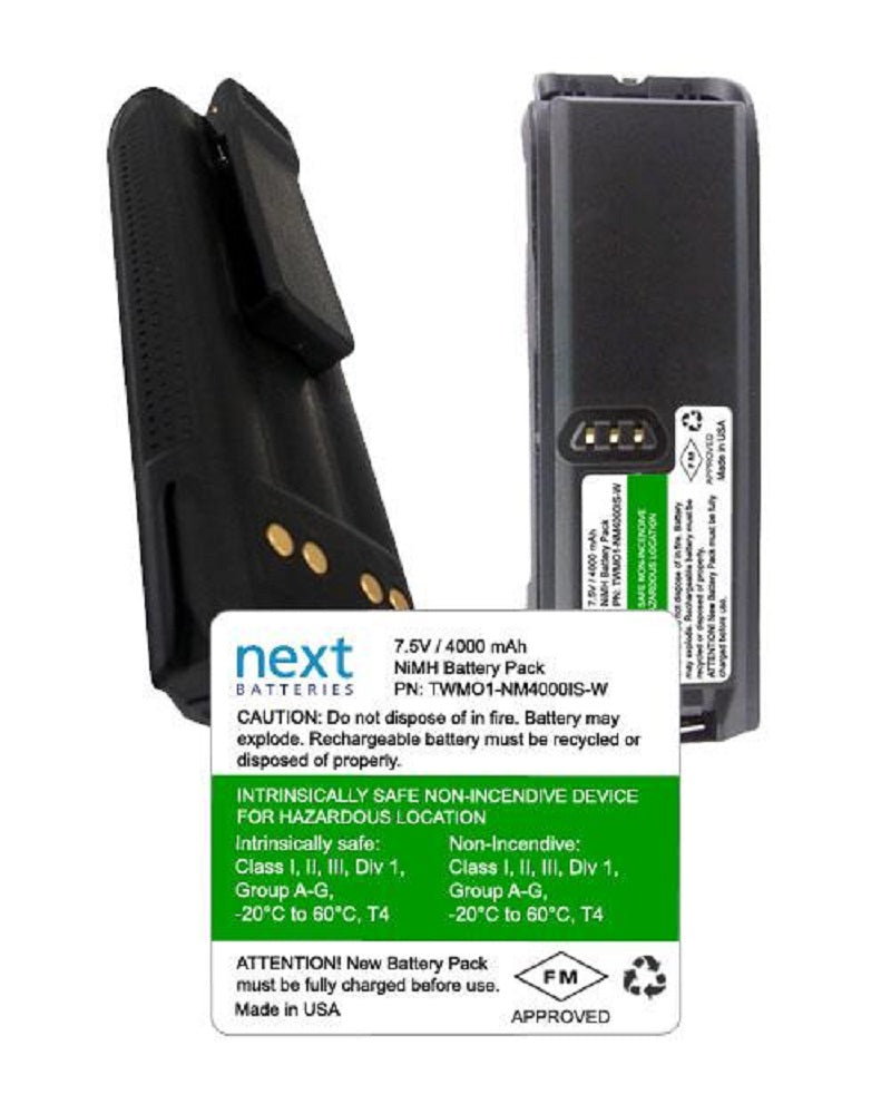 Motorola XTS 5000 Replacement Battery (Intrinsically Safe ...