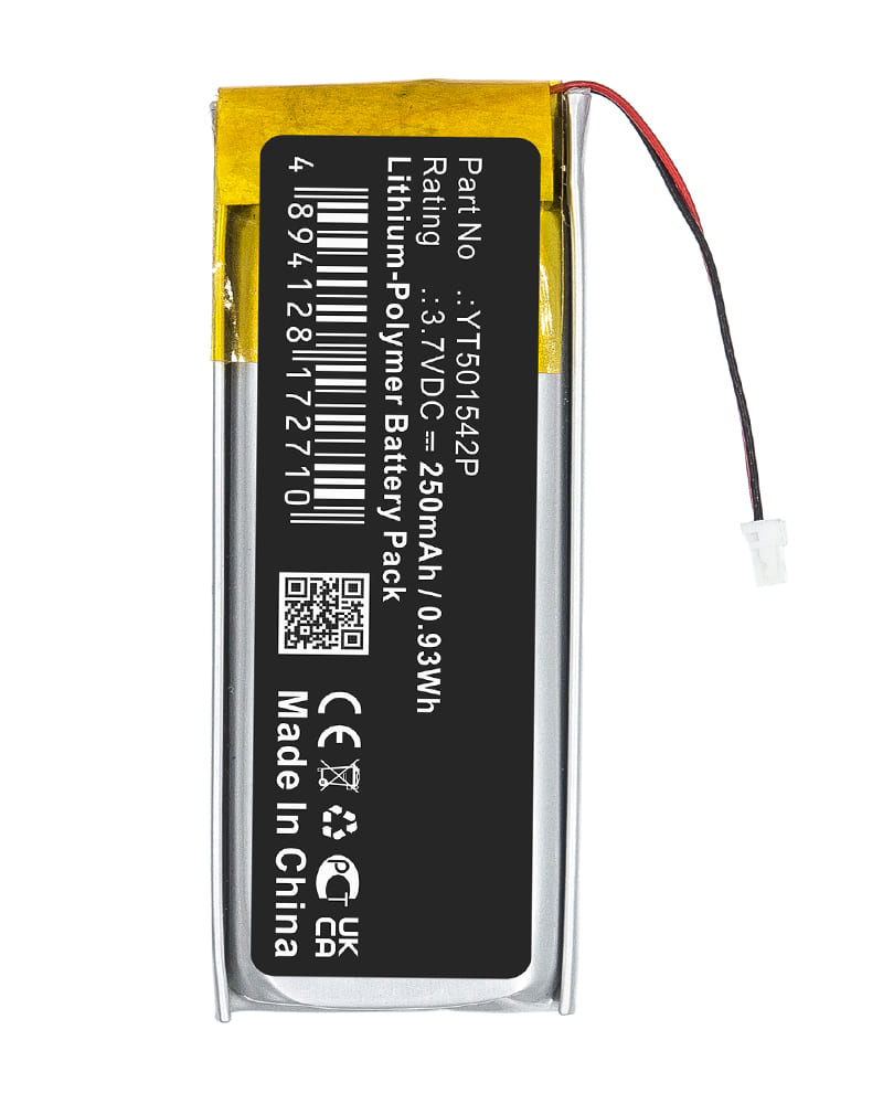 Sena YT501542P, 10U Replacement Battery 250mAh Li-Polymer ...